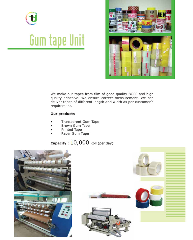 Gum Tape Unit – THE UNITER LTD.