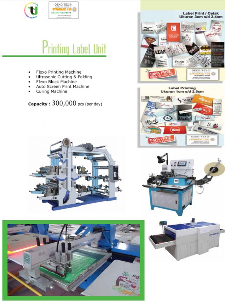 Printed Label Unit – THE UNITER LTD.